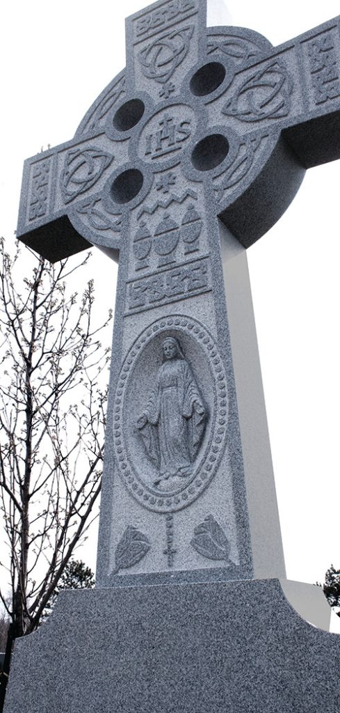 Custom Rosary Celtic Cross Monument – Burkland Monuments